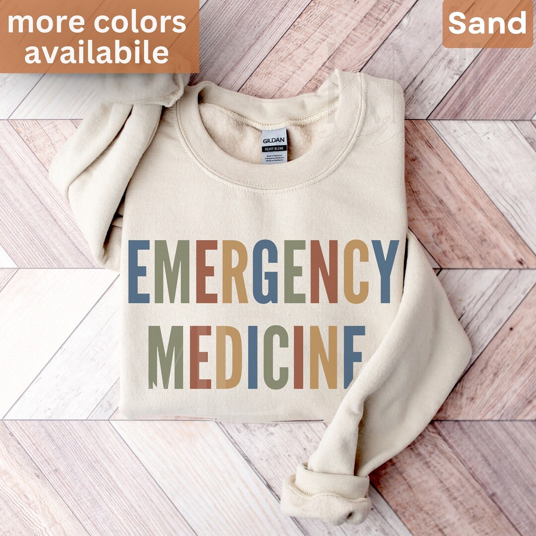 Emergency Medicine Sweatshirt, Emergency Department Crewneck ED Nurse ...