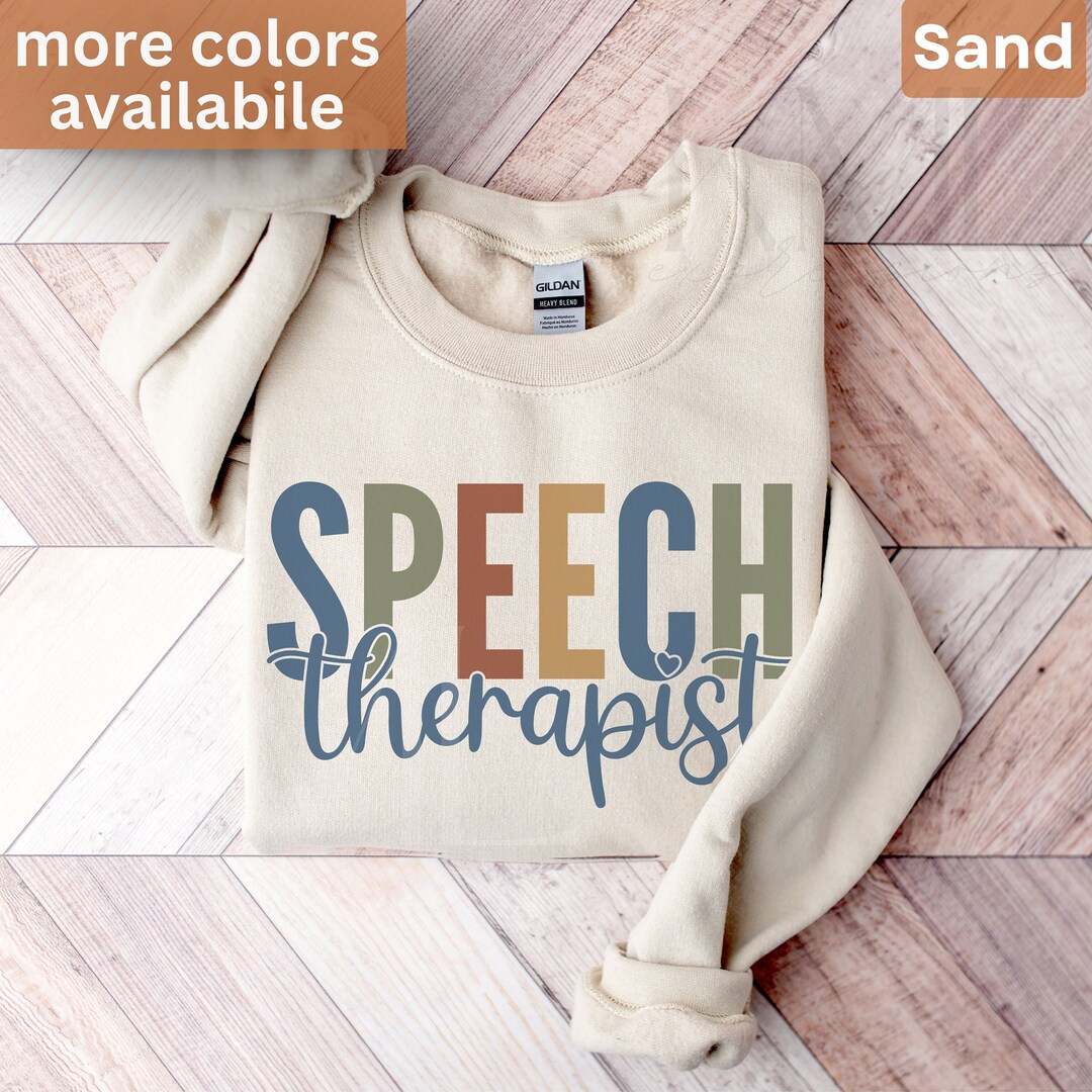 Speech Therapist Sweatshirt, Speech Language Pathology Crewneck ...