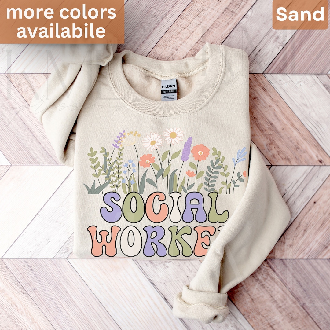 Social Worker Sweatshirt School Social Worker Graduate Crewneck Social ...