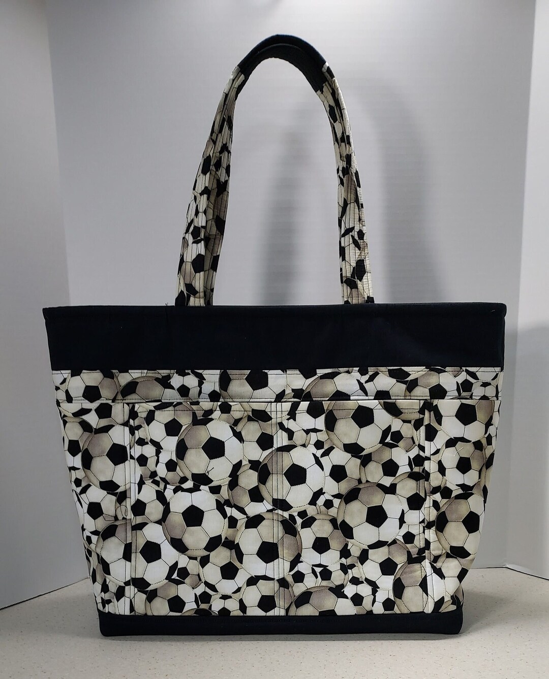 Handmade Extra Large Fabric Tote Bag With Top Drawstring Closure and ...
