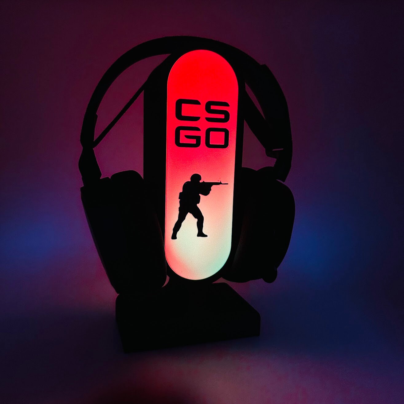 Headphone Stand LED RGB Gaming Headset Stand Led Light - Etsy