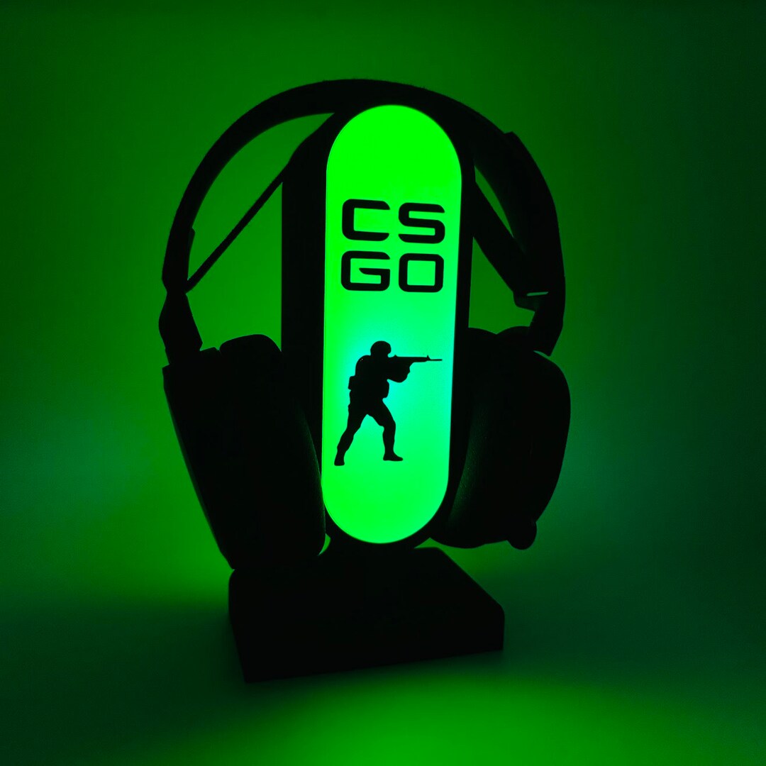 Headphone Stand LED RGB Gaming Headset Stand Led Light - Etsy