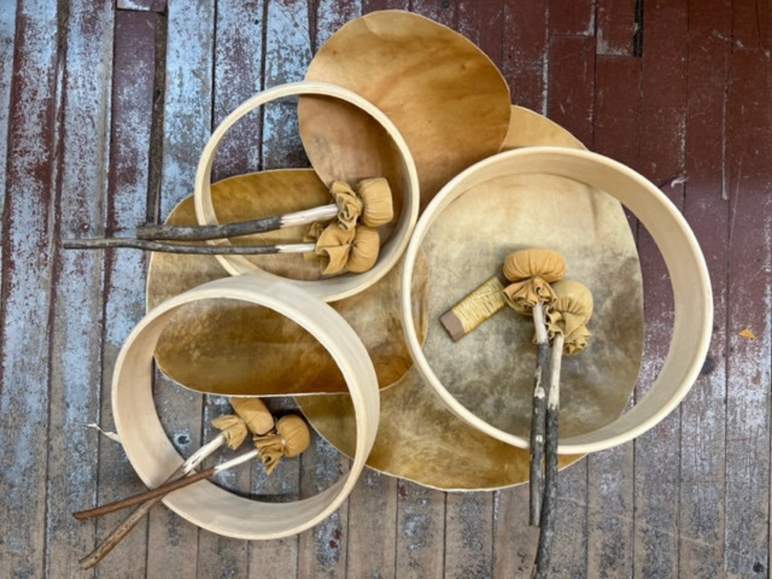 Indigenous/native American Hand Drum Kits - Etsy