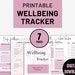 Wellbeing Activity Tracker Digital Wellbeing Goals Downloadable Tracker ...