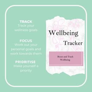 Wellbeing Activity Tracker Digital Wellbeing Goals Downloadable Tracker ...