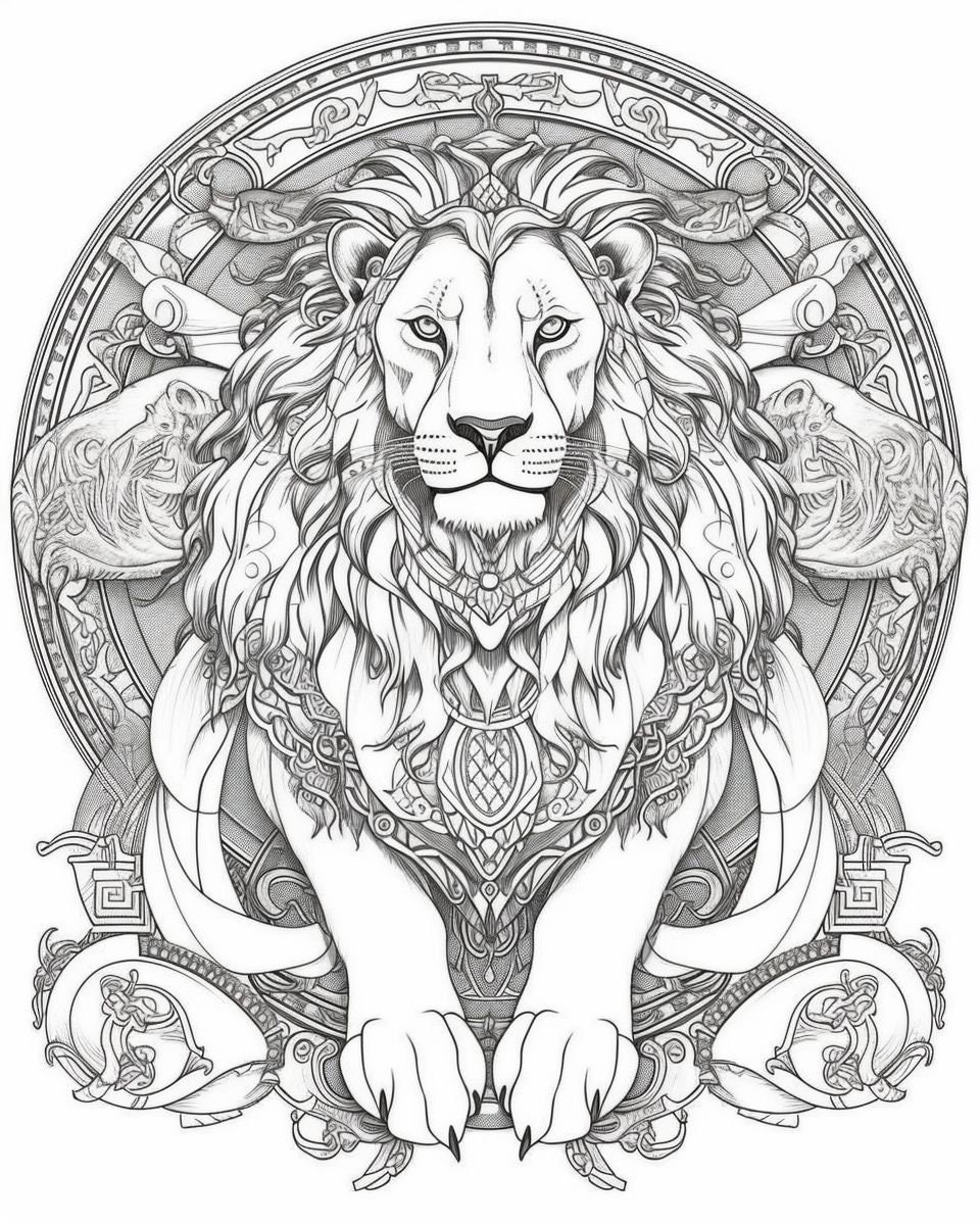 100 Stunning Fantasy Coloring Pages-witches, Warlocks, Dragons ...