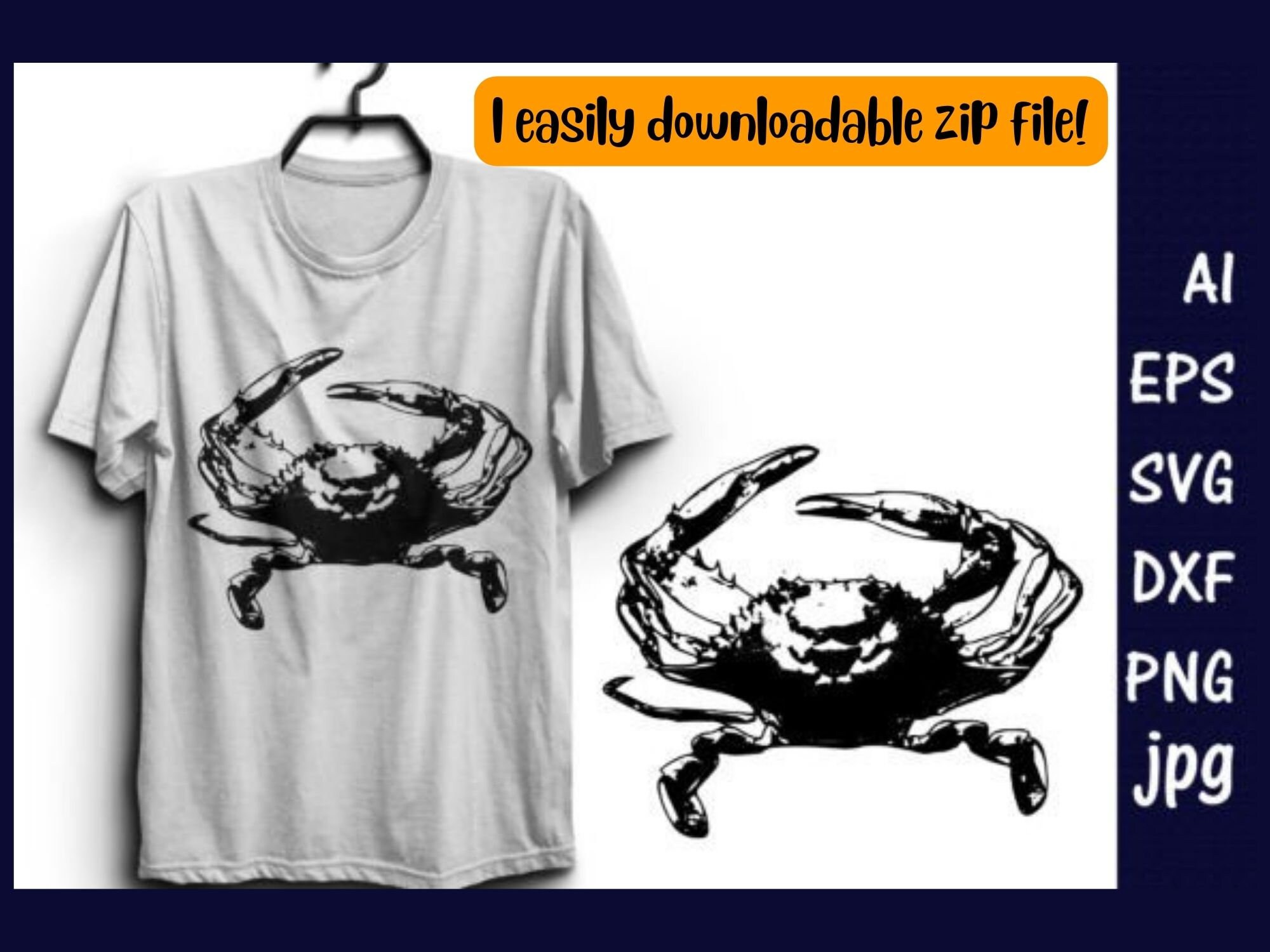 Crab SVG Package-instant Download-ideal for Crafts Shirts-magnets ...