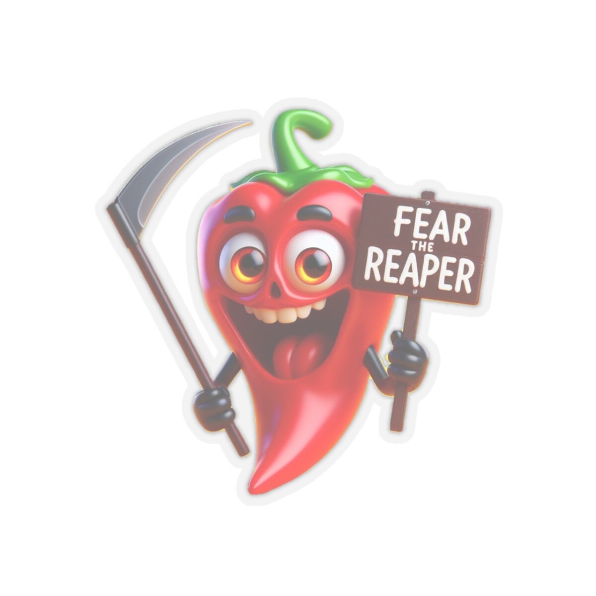 Carolina Reaper Pepper Sticker, Fear the Reaper Decal, Funny Spicy ...