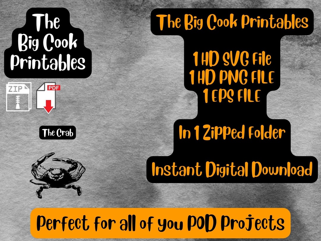 Crab SVG Package-instant Download-ideal for Crafts- Shirts-magnets ...