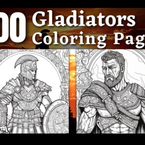 100 Gladiators, Romans and Centurions Coloring Collection in HQ PNG ...