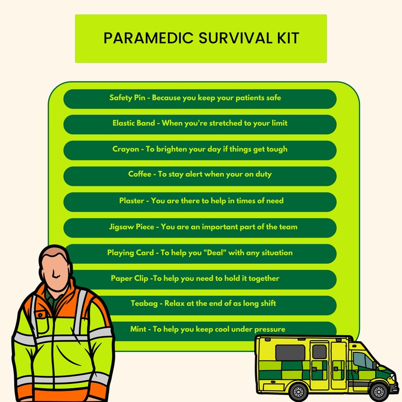Ambulance/paramedic Survival Kit - Etsy