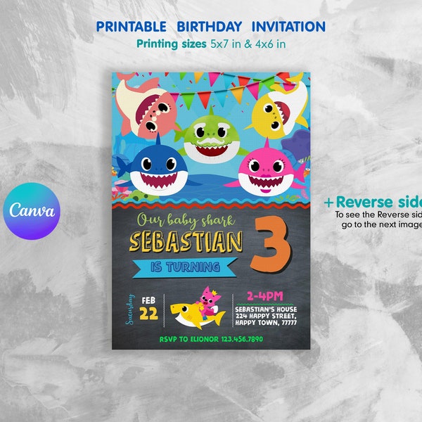 Baby Shark 3rd Birthday Party - Etsy