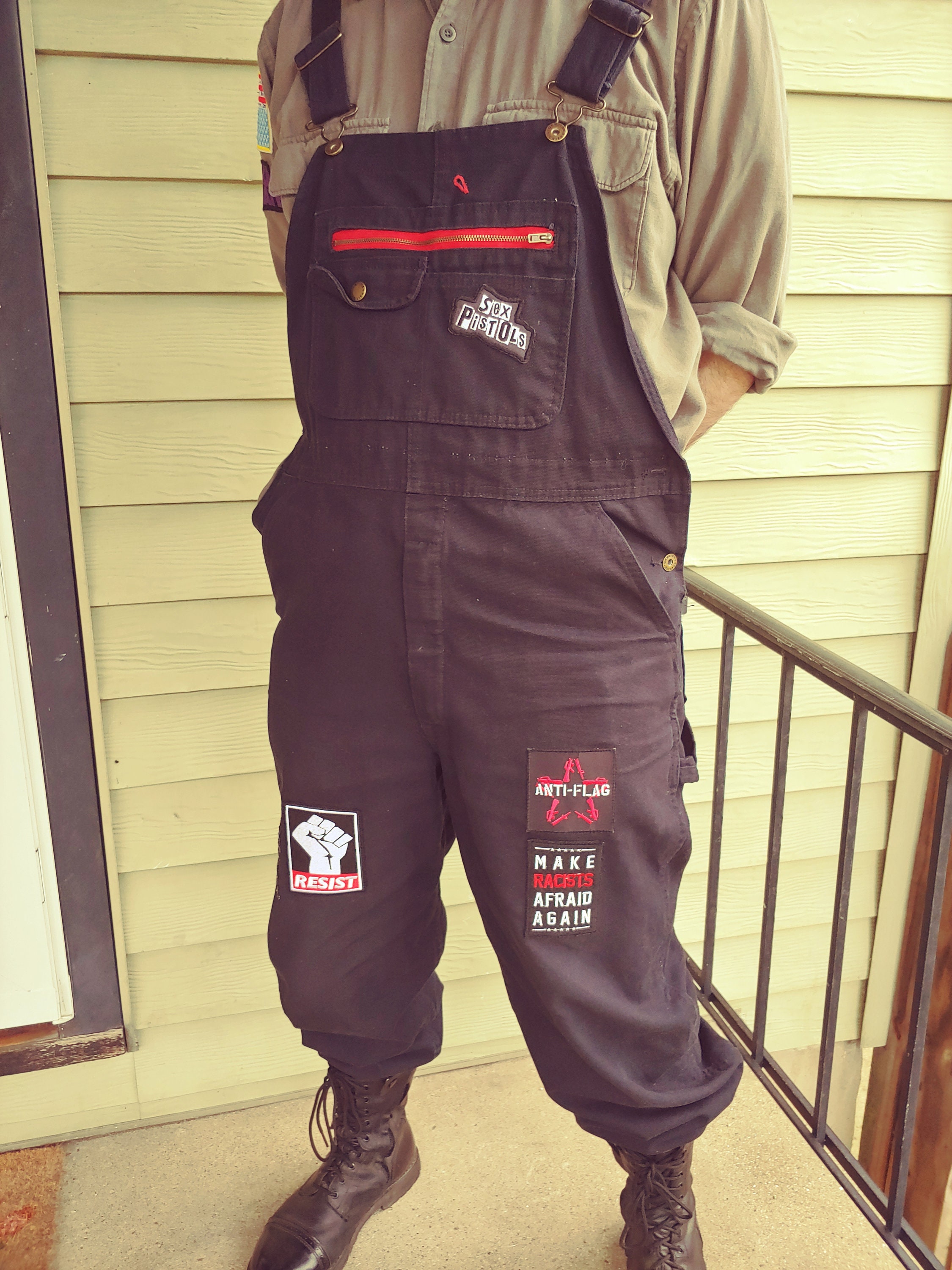 Custom Patched Overalls Punk, Rock, or Horrorpathes - Etsy