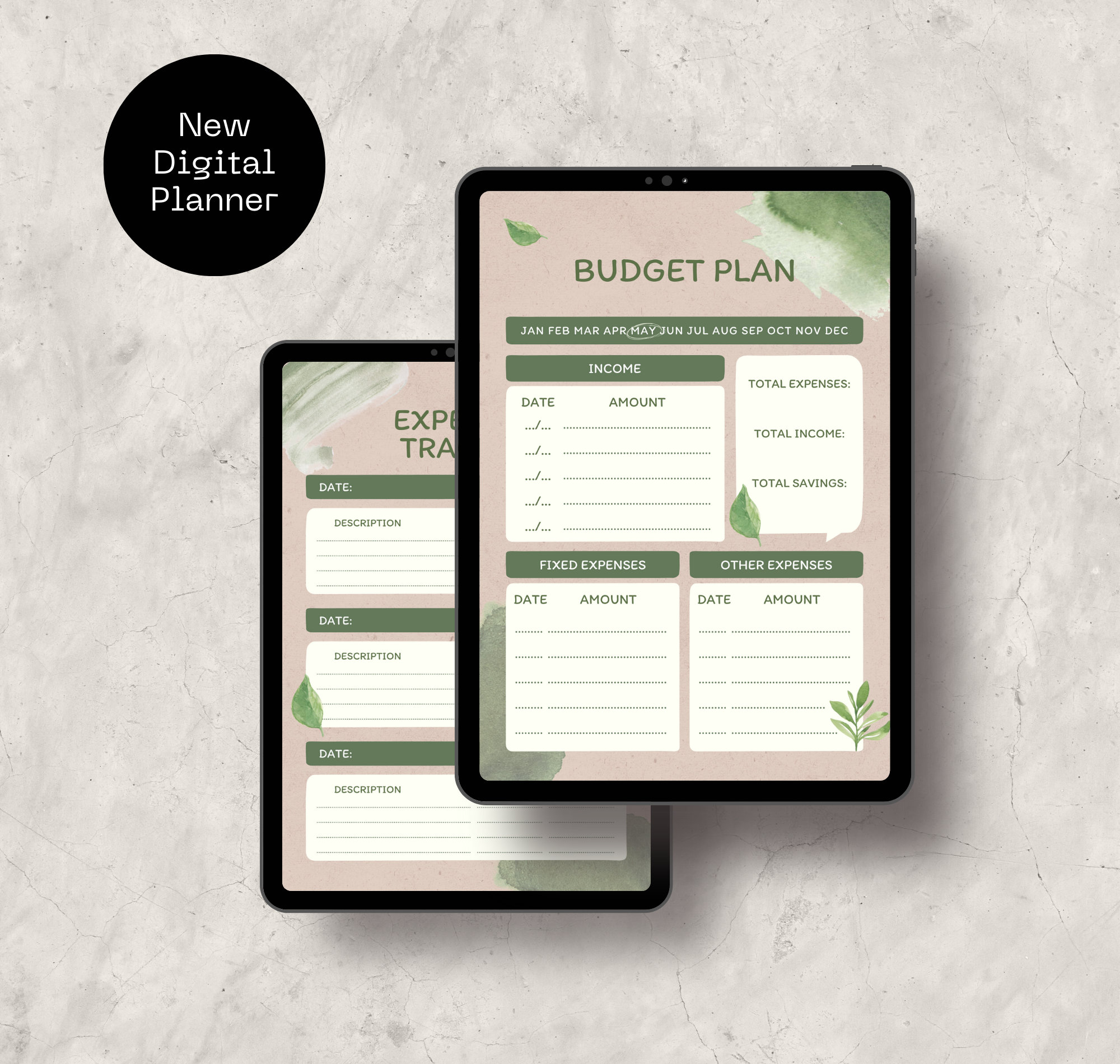 Minimalist Printable Budget Planner, Printable Budget Tracker, Finance ...