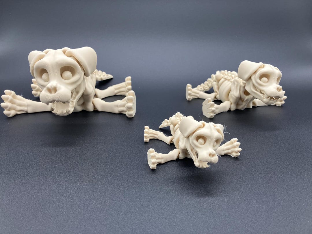 Halloween Skeletons Dogs, 3D Printed, Available in 3 Sizes. - Etsy