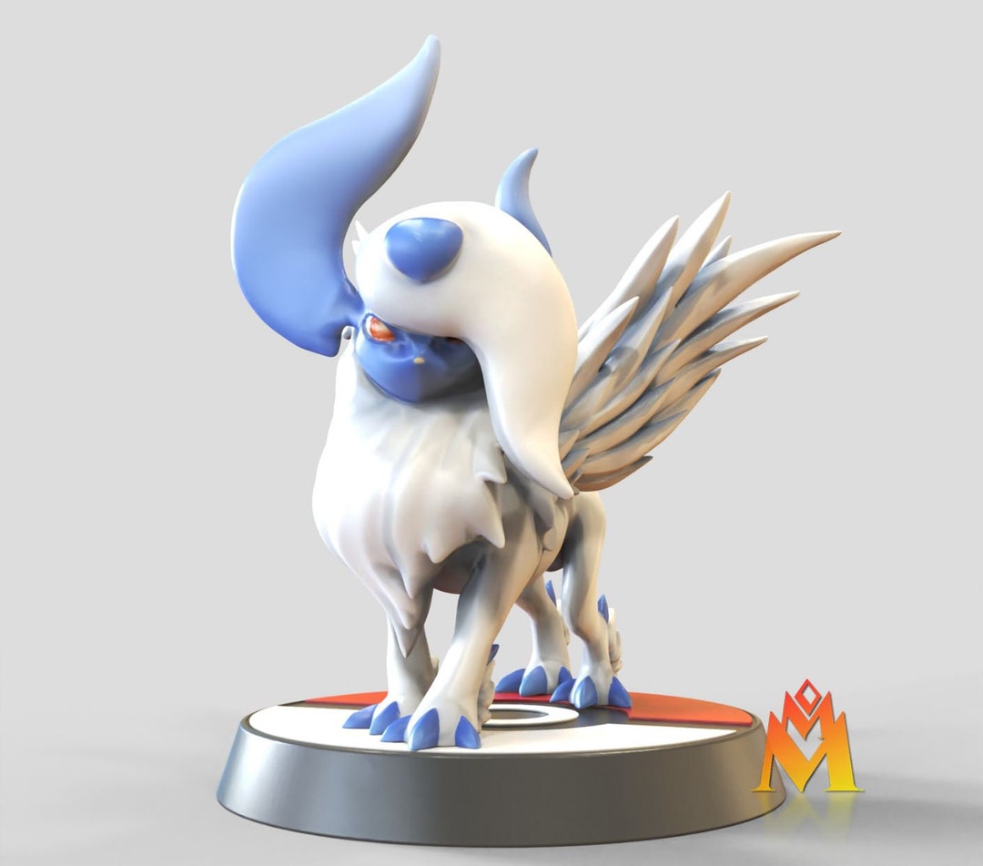 Mega Absol 3D Figure NOT Painted - Etsy