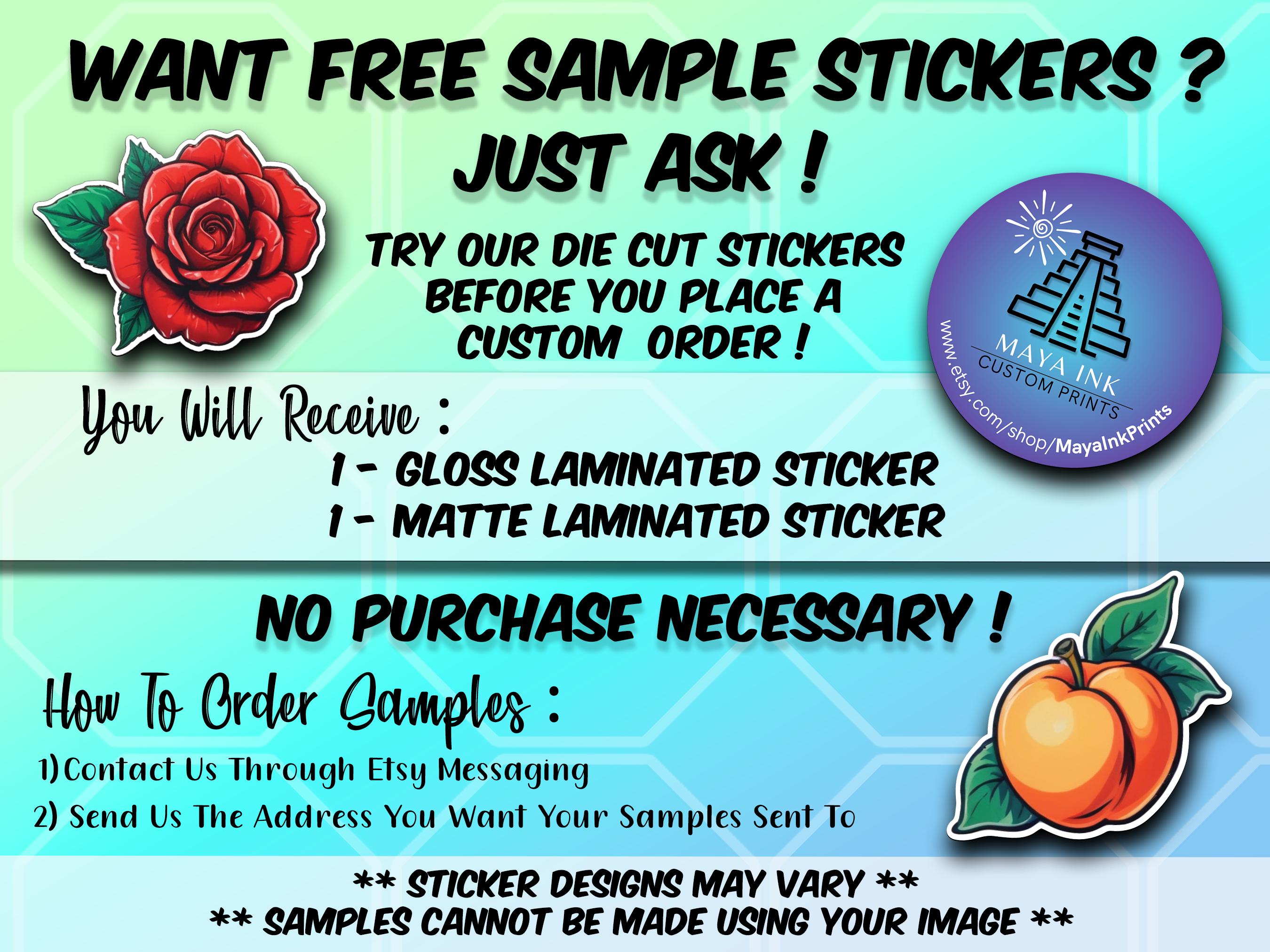 Custom 1-inch Sticker Sheets Personalized Vinyl Stickers for Planners ...