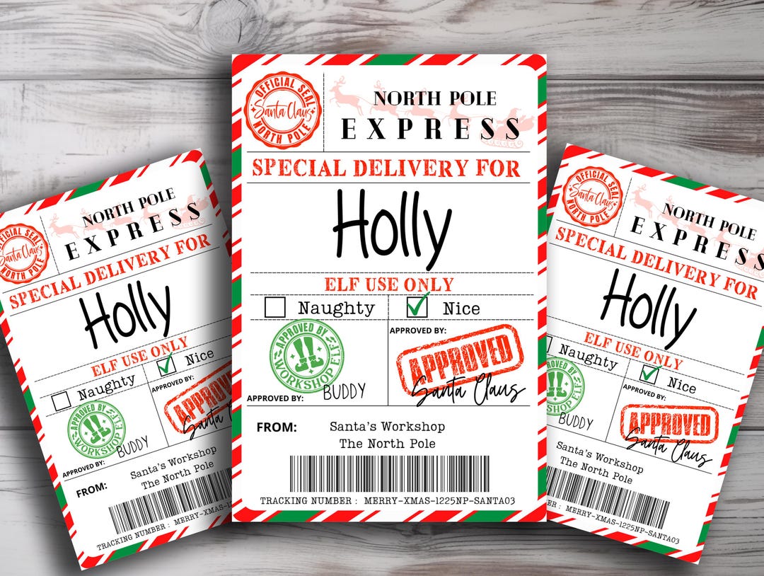 Personalized From Santa Gift Labels | Vinyl Christmas Stickers | North ...