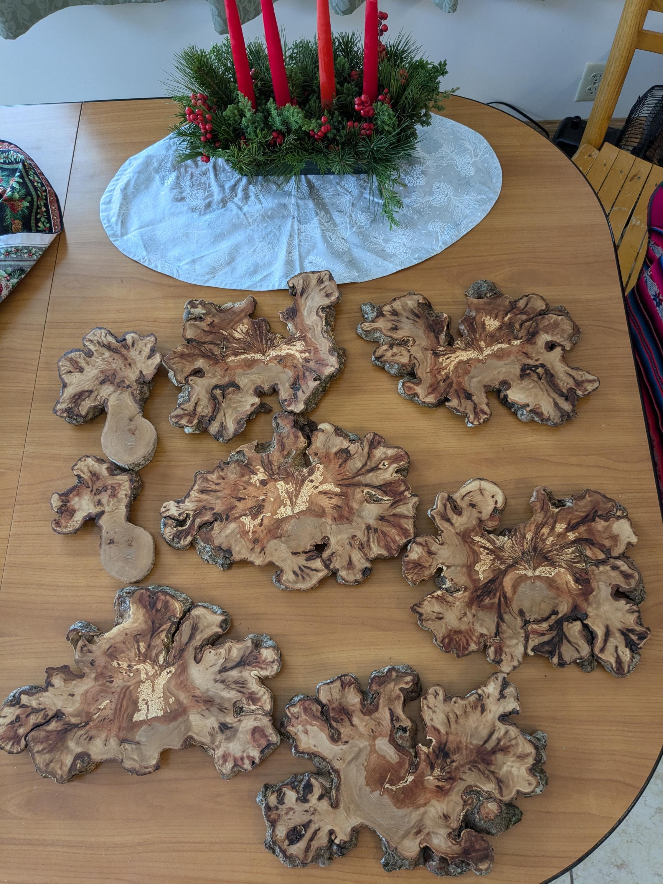 Beech Burl Display Piece: High Gloss Lacquer, Live Bark Edge - Etsy