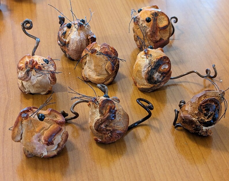Avocado Mouse Figurines, Hand Carved Quantity Discount, Custom ...