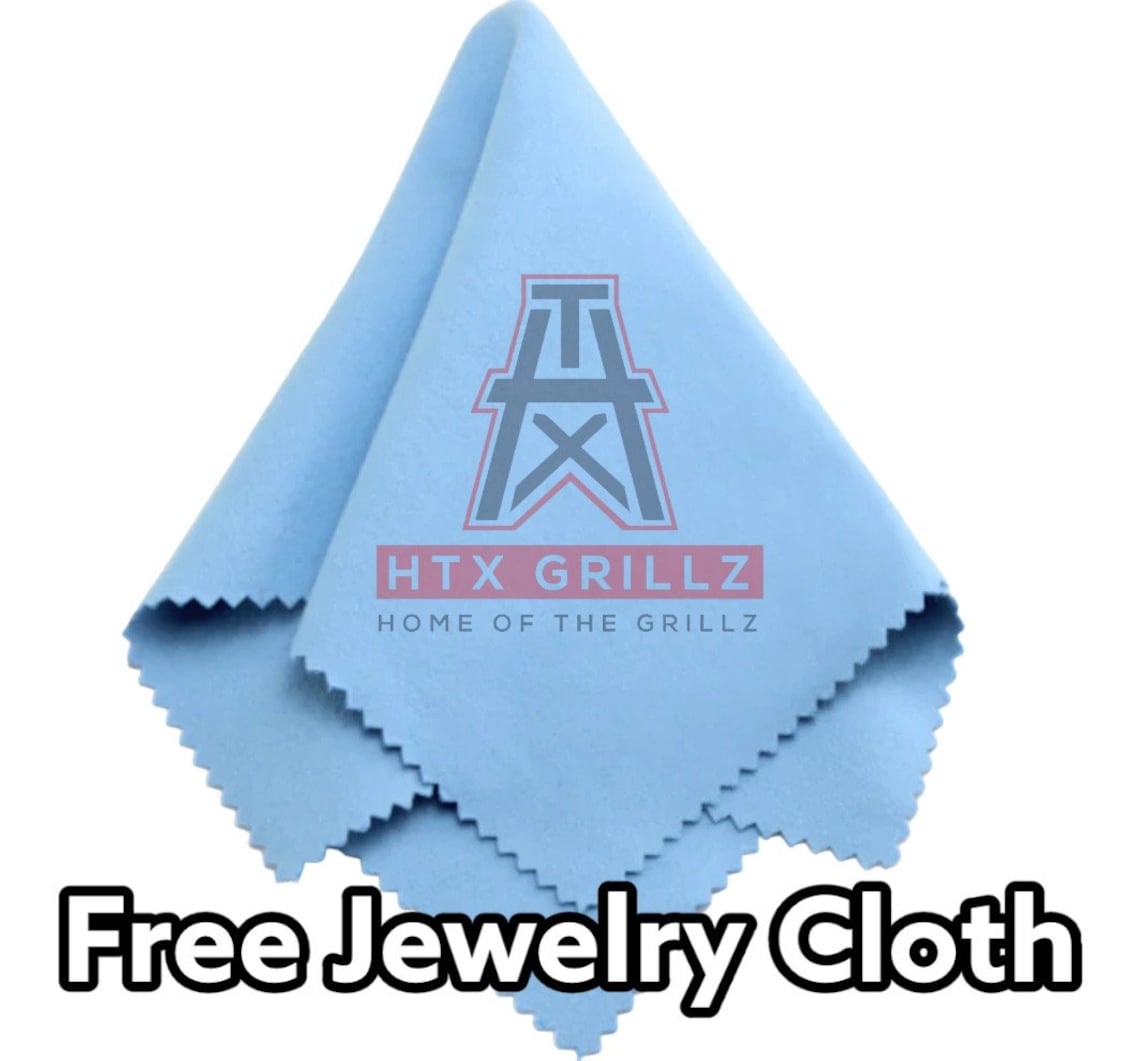 Custom Solid Diamond Dust Gold Plated Windows 12 Teeth 6 Top & 6 Bottom ...