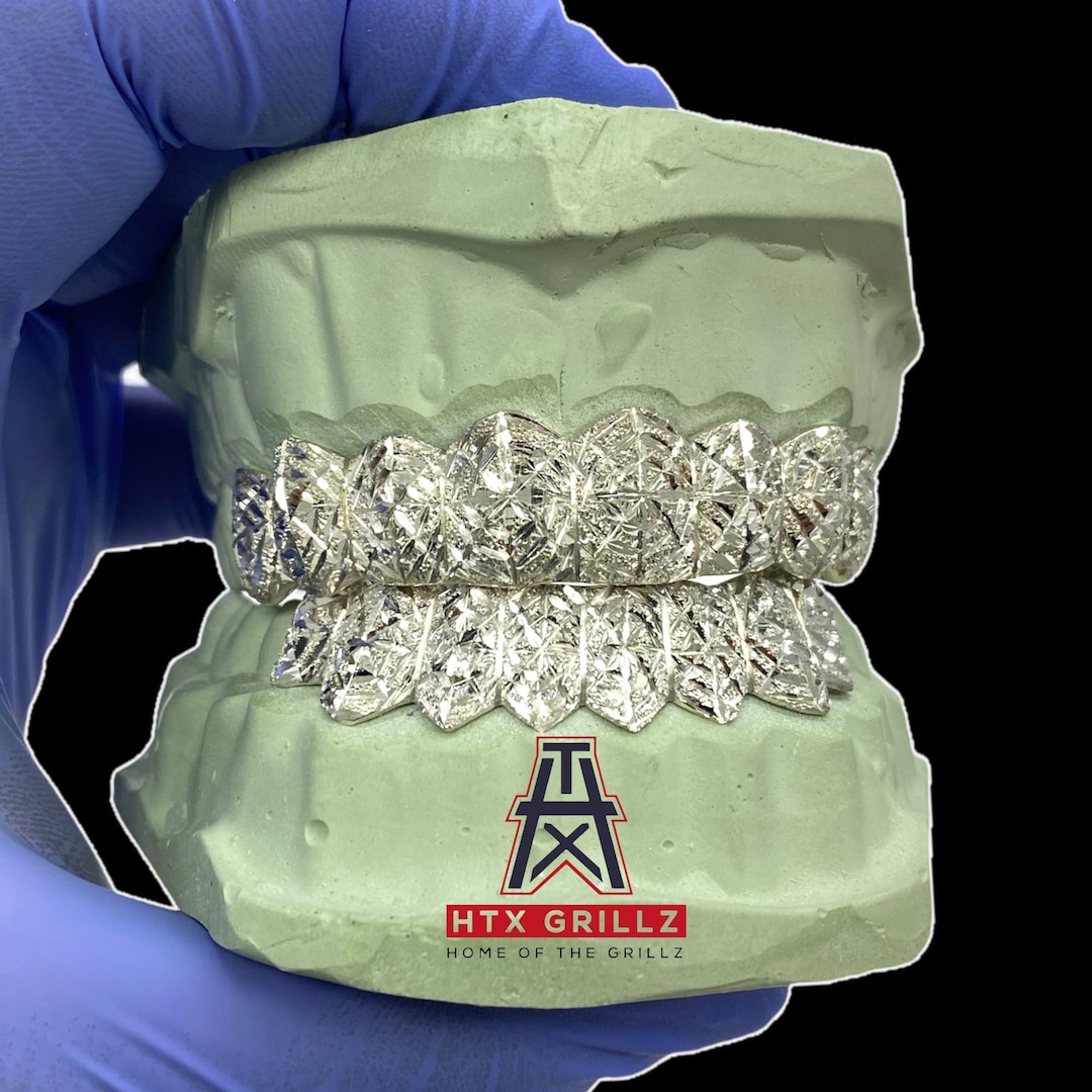 Custom Made Solid Diamond Dust Diamond Cut Spider Webs Diamond Cut ...