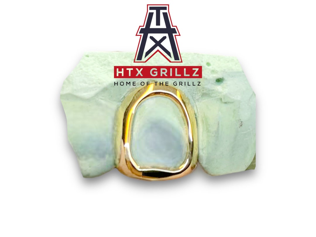 Custom 1 Open Face Tooth Cap Grillz - Etsy
