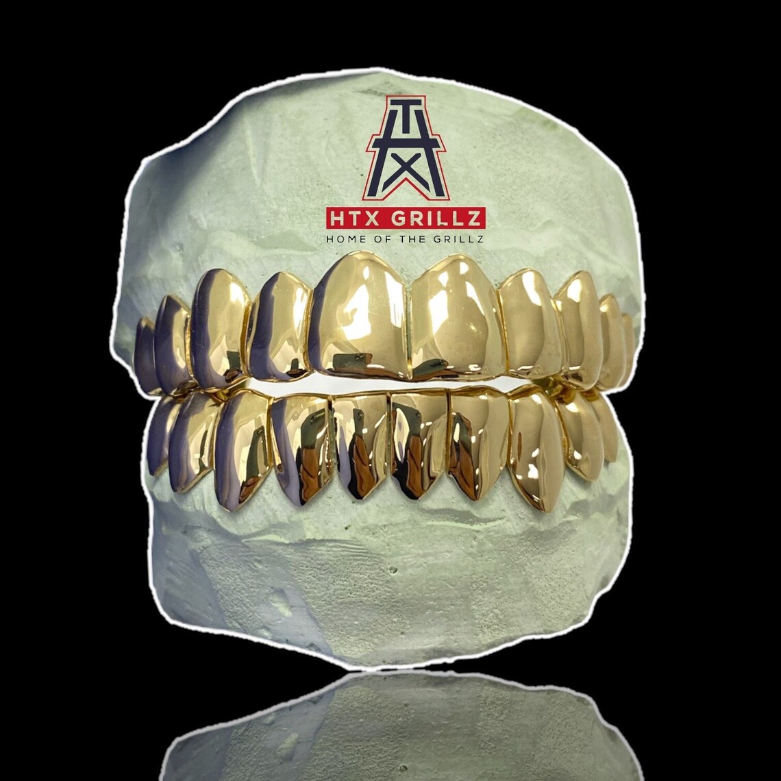 Custom Solid Gold Grillz / Permanent Cut / Deep Cut Custom Gold Grillz ...