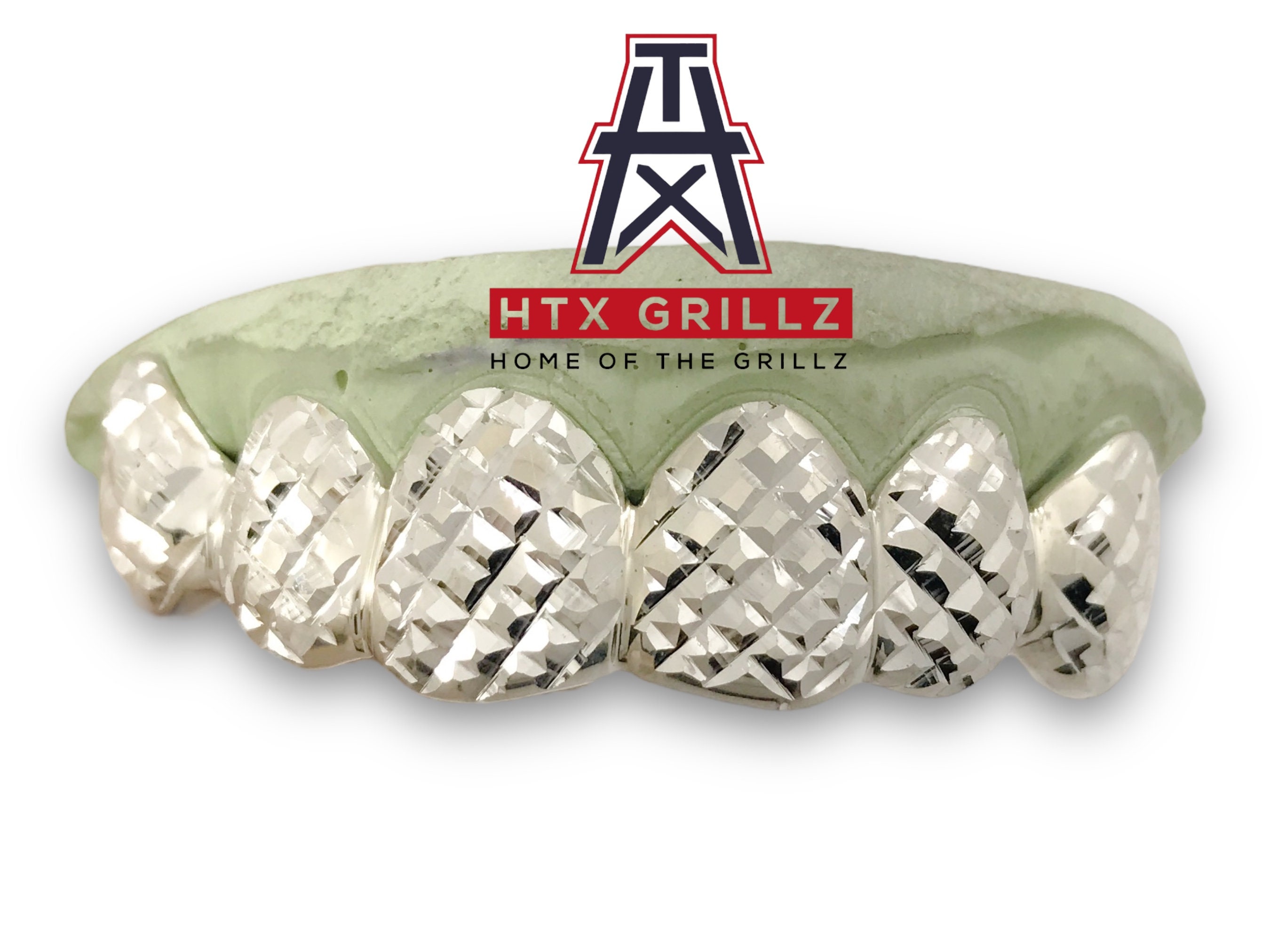 Custom Diamond Cuts 6 Teeth Grillz - Etsy