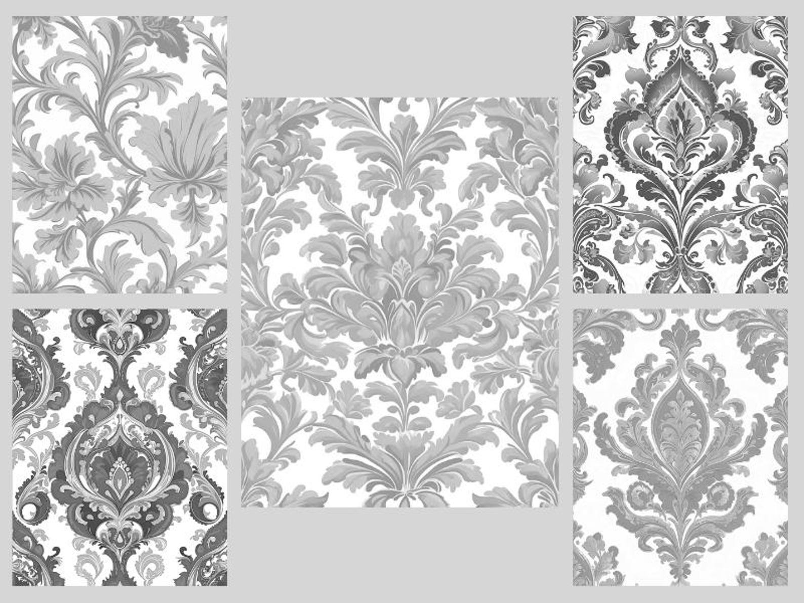 40 Damask Designs Coloring Pages, Elegant Damask Designs Coloring Book ...