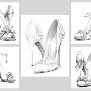 40 High Heel Coloring Pages, Elegant & Edgy High Heels Coloring Book ...