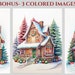 25 Christmas Gingerbread Houses Fantasy Christmas House Coloring Book ...