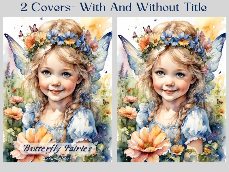 25 Butterfly Fairies Coloring Pages Cute Little Fairy Girls Coloring ...