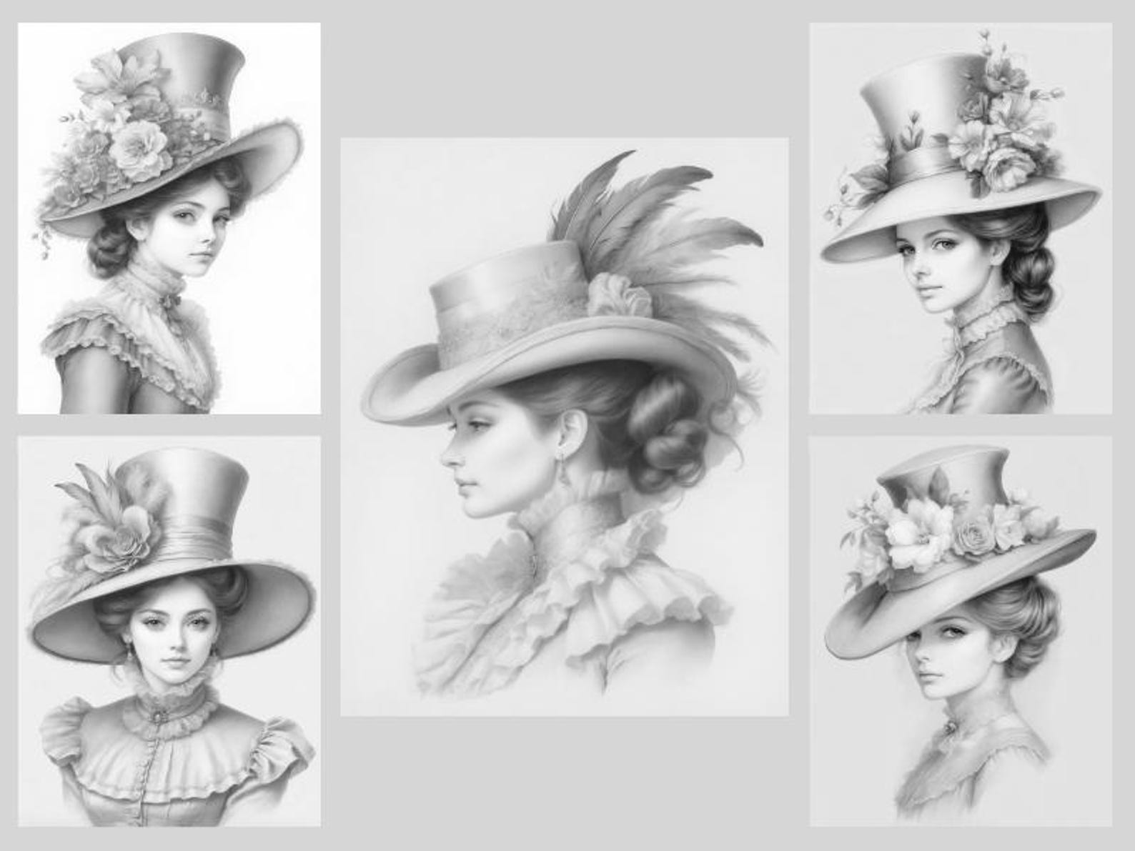35 Victorian Ladies Coloring Pages, Beautiful Victorian Woman in ...