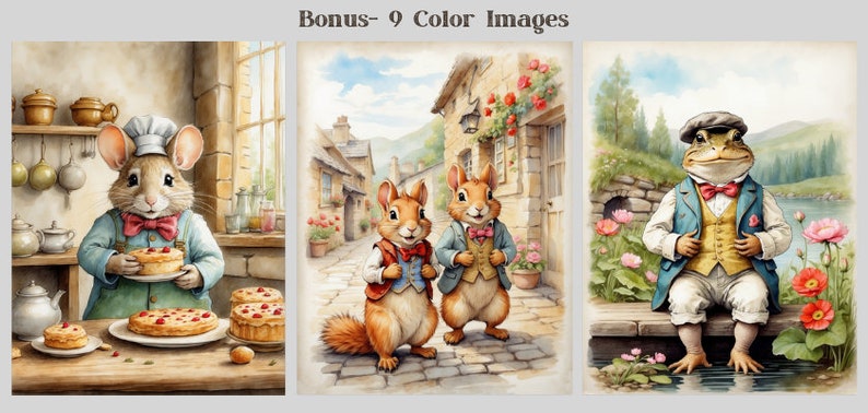 25 Animal Coloring Pages - Willowbrook Village Animal Coloring Book ...