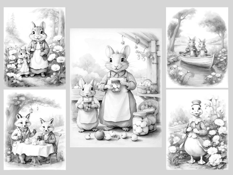 25 Animal Coloring Pages Willowbrook Village Animal Coloring Book ...