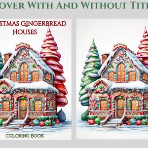 25 Christmas Gingerbread Houses - Fantasy Christmas House Coloring Book ...