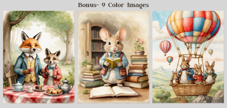 25 Animal Coloring Pages - Willowbrook Village Animal Coloring Book ...