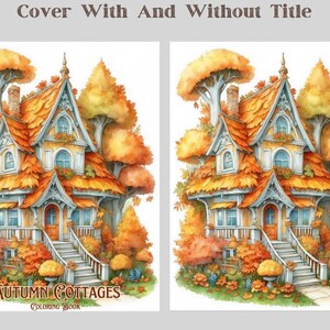 40 Cottage Coloring Pages, Cozy Cute Cottages Grayscale Coloring Book ...