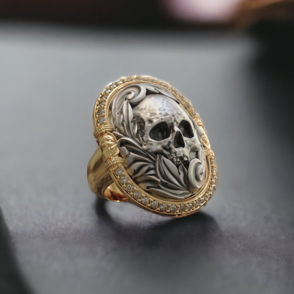Skull Ring Men - Etsy