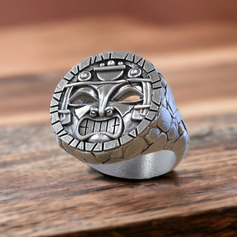 Aztec Ring Men - Etsy