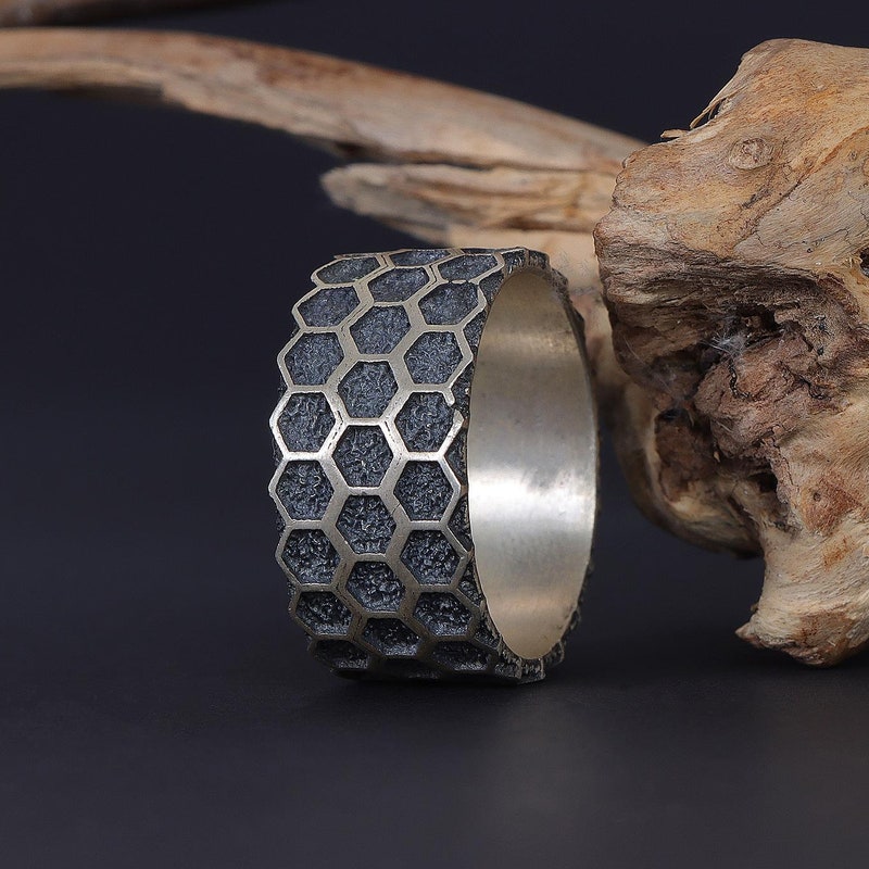 Hexagon Ring - Etsy