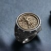 Baby Jesus Nativity Ring, Star of Bethlehem Silver Men Ring, Holy ...