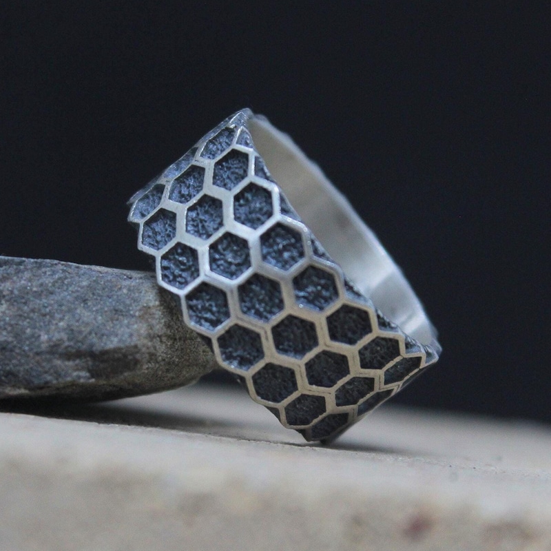 Hexagon Ring - Etsy