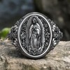 Jesus Christ Men Ring, Religious Signet Ring, IHS Patterned Men Ring ...
