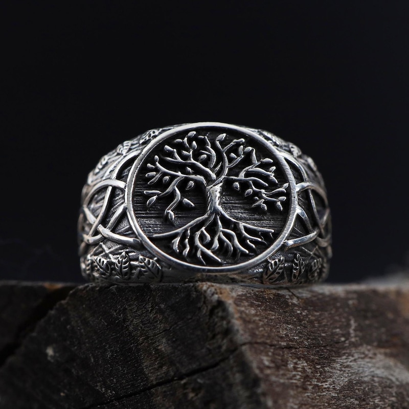 Tree Silver Jewelry Men - Etsy