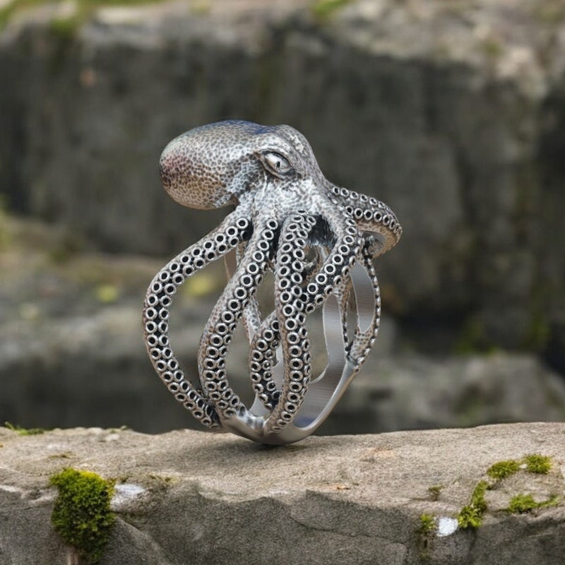 Octopus Ring - Etsy