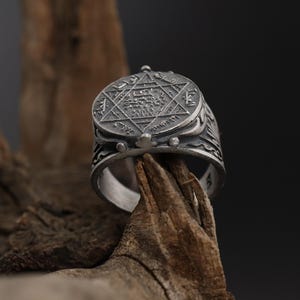 Seal of Solomon Ring: Pentagram Ring, Prophet Solomon Ring, Best Gift ...