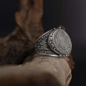 Seal of Solomon Ring: Pentagram Ring, Prophet Solomon Ring, Best Gift ...