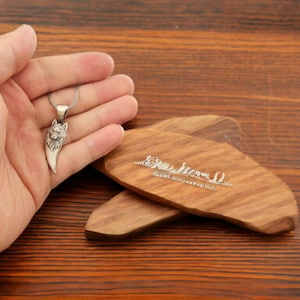 Silver Wolf Tooth Necklace, Wolf Head on Wolf Tooth Necklace, Animal ...